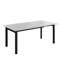 China Modern  Living room Extendable Metal Frame Furniture  Fashion Space saving Dinning Table Sets for sale