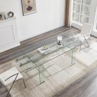 China Fashion  Living room Furniture  Western Style  Tempered Glass Dinning Table Sets for sale