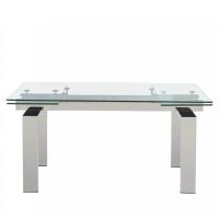 China Fashion  Living room Furniture  Western Style  Tempered Glass Dinning Table Sets for sale