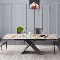 China Modern Design  Expandable Fashion Living room Marble Top  Luxury Dinning Table Sets for sale