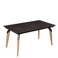 China Modern  High Quality Rectangular Living Table Marble Top  Wooden leg  Luxury Dinning  Table Sets for sale