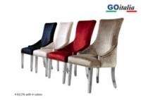 China Breathable Tufted Side Chair Multicolor High Performance For Dining for sale
