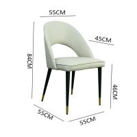 China Apartment Upholstered Dining Chair Multipurpose Anti Scratch for sale