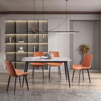 China Antiwear Dining Room Side Chair , Lightweight Stackable Upholstered Dining Chairs for sale
