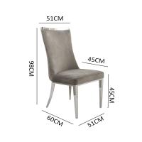 China Kitchen Fabric Upholstered Dining Chair Abrasion Resistant Durable for sale