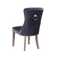 China Apartment Nontoxic Grey Velvet Dining Chairs , Anti Abrasion Side Chair Upholstered for sale