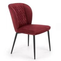 China Breathable Red Velvet Side Chair , Multifunctional Velvet Dining Room Chairs for sale