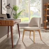 China Multifunctional Upholstered Dining Chair Fabric Nontoxic For Living Room for sale