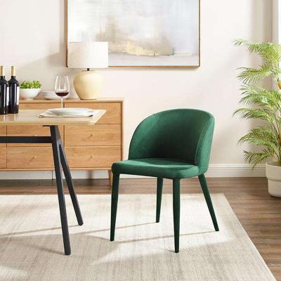 China Velvet Upholstered Modern Chairs Anti Abrasion Practical For Dining Room for sale