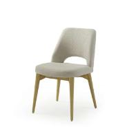 China Durable Anti Scratch Cloth Dining Chairs , Modern Upholstered Restaurant Chairs for sale