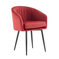 China Red Velvet Home Upholstered Dining Chair Multipurpose Practical for sale