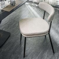 China Anti Scratch Plush Dining Side Chair , Durable Upholstered Restaurant Dining Chairs for sale