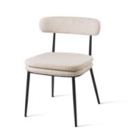 China Anti Scratch Plush Dining Side Chair , Durable Upholstered Restaurant Dining Chairs for sale