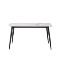 China Chrome Base Luxury Modern Dining Table Set Lightweight For Kitchen for sale