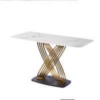 China ODM OEM Luxury Modern Dining Table Set Ceramic Chrome Gold Silver for sale
