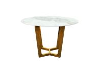 China Practical Modern Round Dining Table , Multifunctional Marble Top Side Table for sale