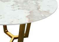 China Practical Modern Round Dining Table , Multifunctional Marble Top Side Table for sale