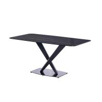 China 81102 GOITALIA Contemporary European Victorian Rectangular Stone Top Restaurant Space Saving Dining Table for sale
