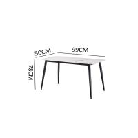 China 81100 Good Quality Marble Top Stainless Steel Feet Durable Western Style Fashion Dinning Table for sale