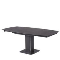China Modern  High  Quality Extended  Durable Western Style Fashion Tempered Glass Dinning Table Sets for sale