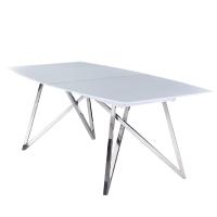 China Free Sample Custom Home Furniture 8 Seater Set Dining Room Glass Table Sale Dining Table Set for sale