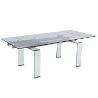 China Modern Design Glass Top Customize Dining Room Home Office Dingnig Table for sale