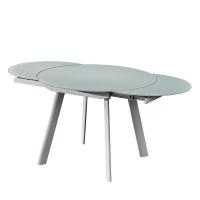 China Glass Top Home Modern Glass Dining Table Multiscene 158x102x75CM for sale