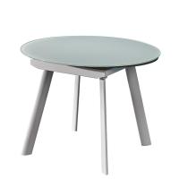 China Glass Top Home Modern Glass Dining Table Multiscene 158x102x75CM for sale