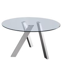 China Practical Glass Luxury Modern Dining Table Set Lightweight For Living Room for sale