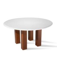 China Antiwear Round Luxury Modern Dining Table Set Anti Fading With 4 Legs for sale