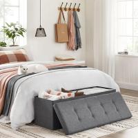 China Multifunctional Living Room Storage Ottoman Bench Fabric For Apartment for sale