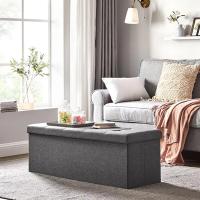 China Multifunctional Living Room Storage Ottoman Bench Fabric For Apartment for sale