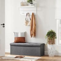 China Multifunctional Living Room Storage Ottoman Bench Fabric For Apartment for sale