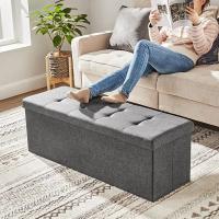 China Multifunctional Living Room Storage Ottoman Bench Fabric For Apartment for sale