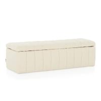 China Lightweight Durable Fabric Ottoman Furniture , Antiwear Living Spaces Storage Ottoman for sale