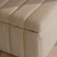 China Lightweight Durable Fabric Ottoman Furniture , Antiwear Living Spaces Storage Ottoman for sale