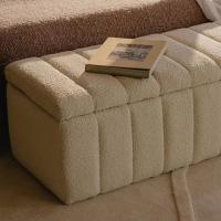China Lightweight Durable Fabric Ottoman Furniture , Antiwear Living Spaces Storage Ottoman for sale