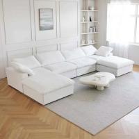 China 21117 Soft Linen Modular Sectional Cloud Sofa Multipurpose For Living Room for sale