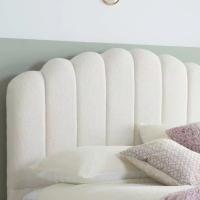 China Multiscene Cream Double Ottoman Bed , Upholstered Queen Velvet Bed With Storage for sale