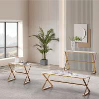 China Hotel Practical Round Marble Cafe Table , Multifunctional Small Coffee Shop Table for sale