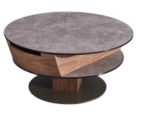 China Antiwear Ceramic Round Coffee Shop Table Lightweight For Restaurant for sale