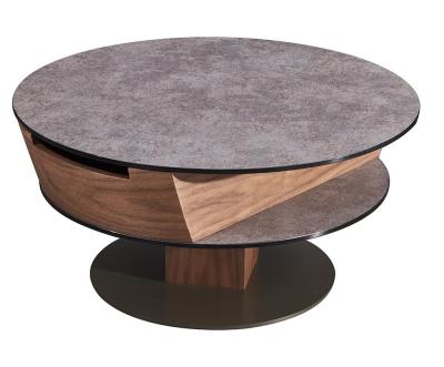 China Antiwear Ceramic Round Coffee Shop Table Lightweight For Restaurant for sale