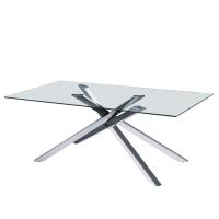 China Durable Glass Top Coffee Cafe Tables Multifunctional Adjustable for sale