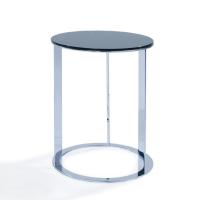 China Durable Tempered Glass Coffee Tables , Multifunctional Cafe Table Round for sale