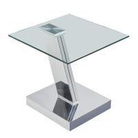 China Durable Tempered Glass Coffee Tables , Multifunctional Cafe Table Round for sale