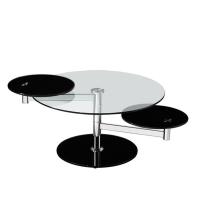 China Lightweight Coffee Cafe Tables Glass Material Multipurpose Practical for sale