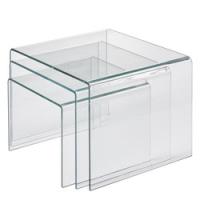 China Lightweight Coffee Cafe Tables Glass Material Multipurpose Practical for sale