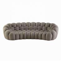China Fabric Practical Lazy Couch Sofa , Anti Abrasion Two Seater Couch for sale