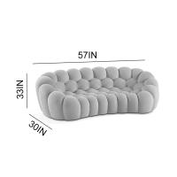 China Fabric Practical Lazy Couch Sofa , Anti Abrasion Two Seater Couch for sale