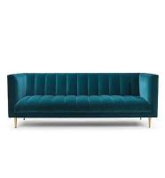 China 9513 Blue Velvet Home Furniture Sofas Practical with Chenille Cover for sale